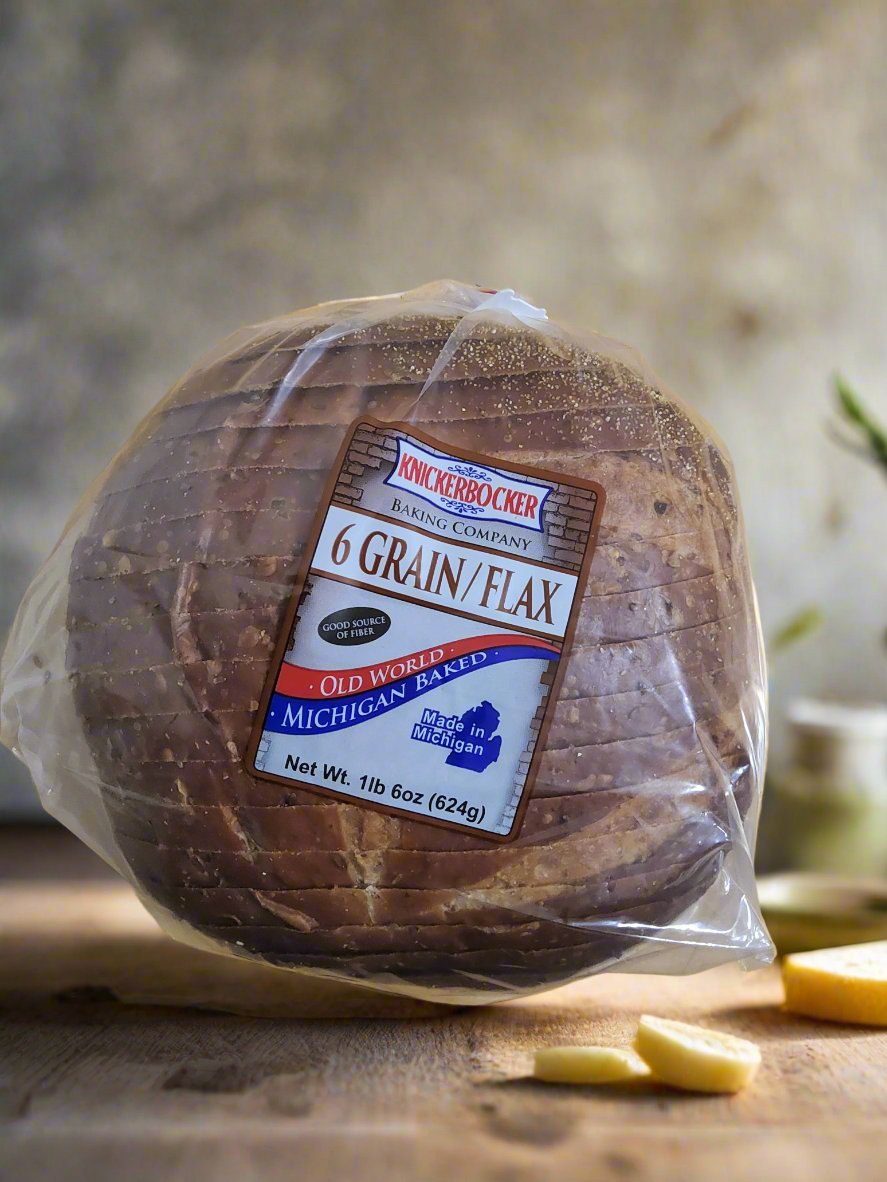 Knickerbocker Bakery 6 Grain Flax 1lb 6oz. — The Sumerian Bread Shop