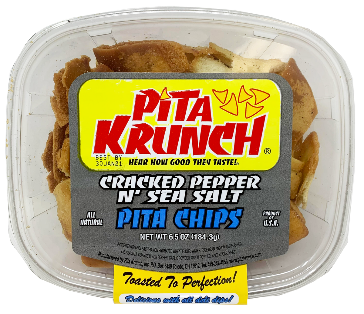 Pita Krunch Cracked Pepper & Sea Salt Pita Chips 6.5oz. — The Sumerian ...
