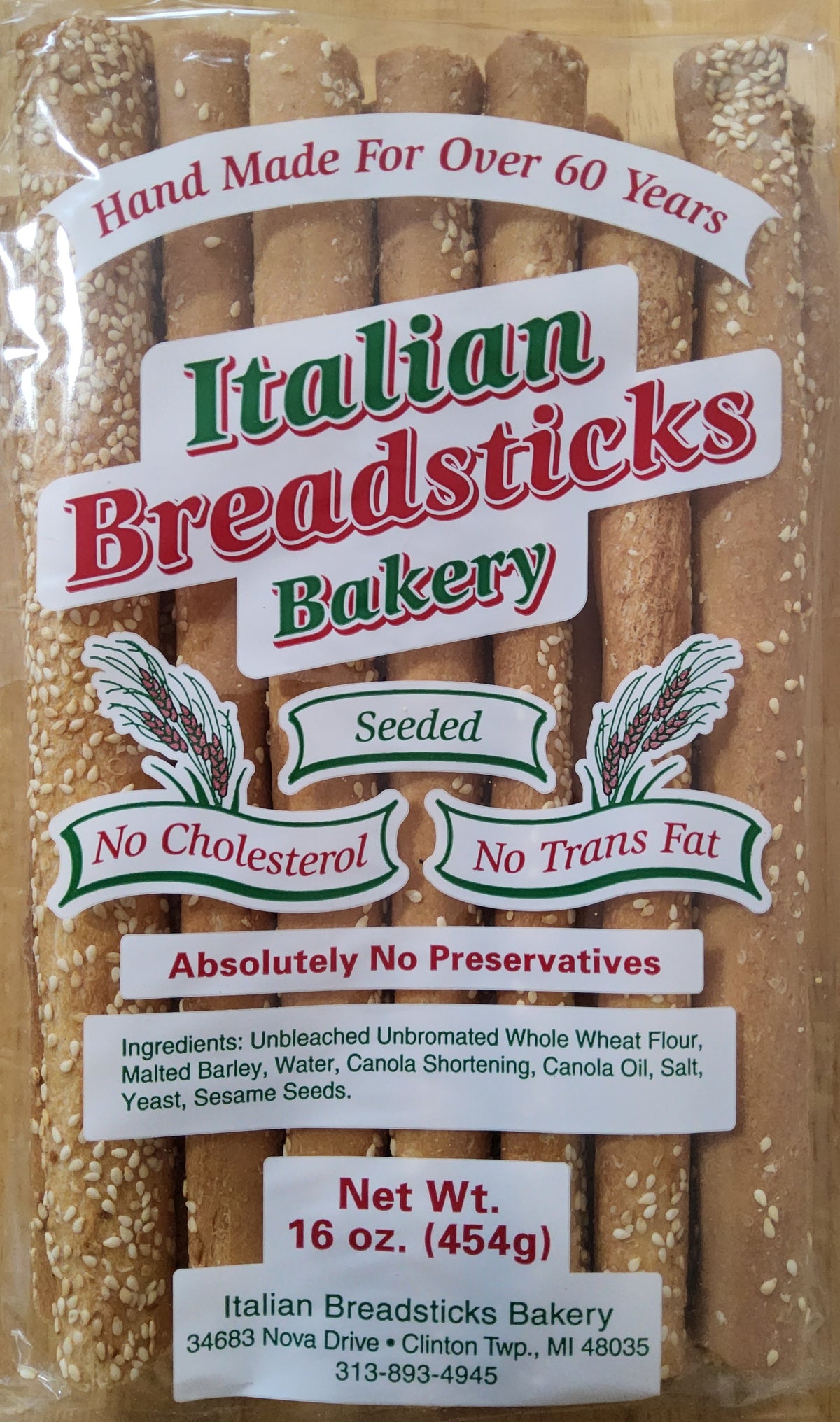 Italian Breadstick Sesame 16oz. 2pk. — The Sumerian Bread Shop