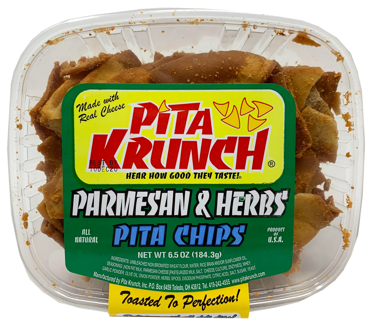 Pita Krunch Parmesan & Herbs Pita Chips 6.5oz. — The Sumerian Bread Shop