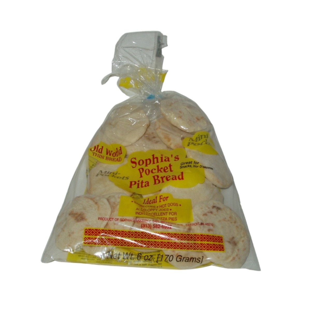 Sophia’s Bakery Mini White Pita - The Sumerian Bread Shop — The ...