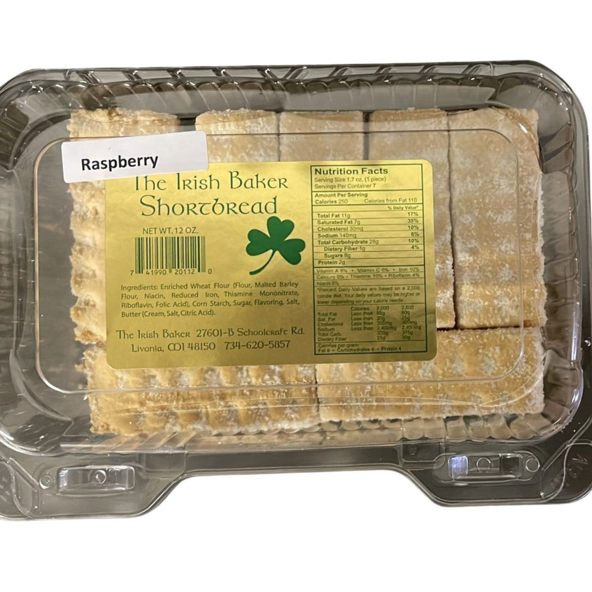 The Irish Baker Shortbread Cookie Raspberry 12oz. - The Sumerian Bread ...
